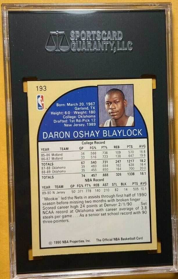1990 NBA Hoops #193 Mookie Blaylock Rookie Card | eBay