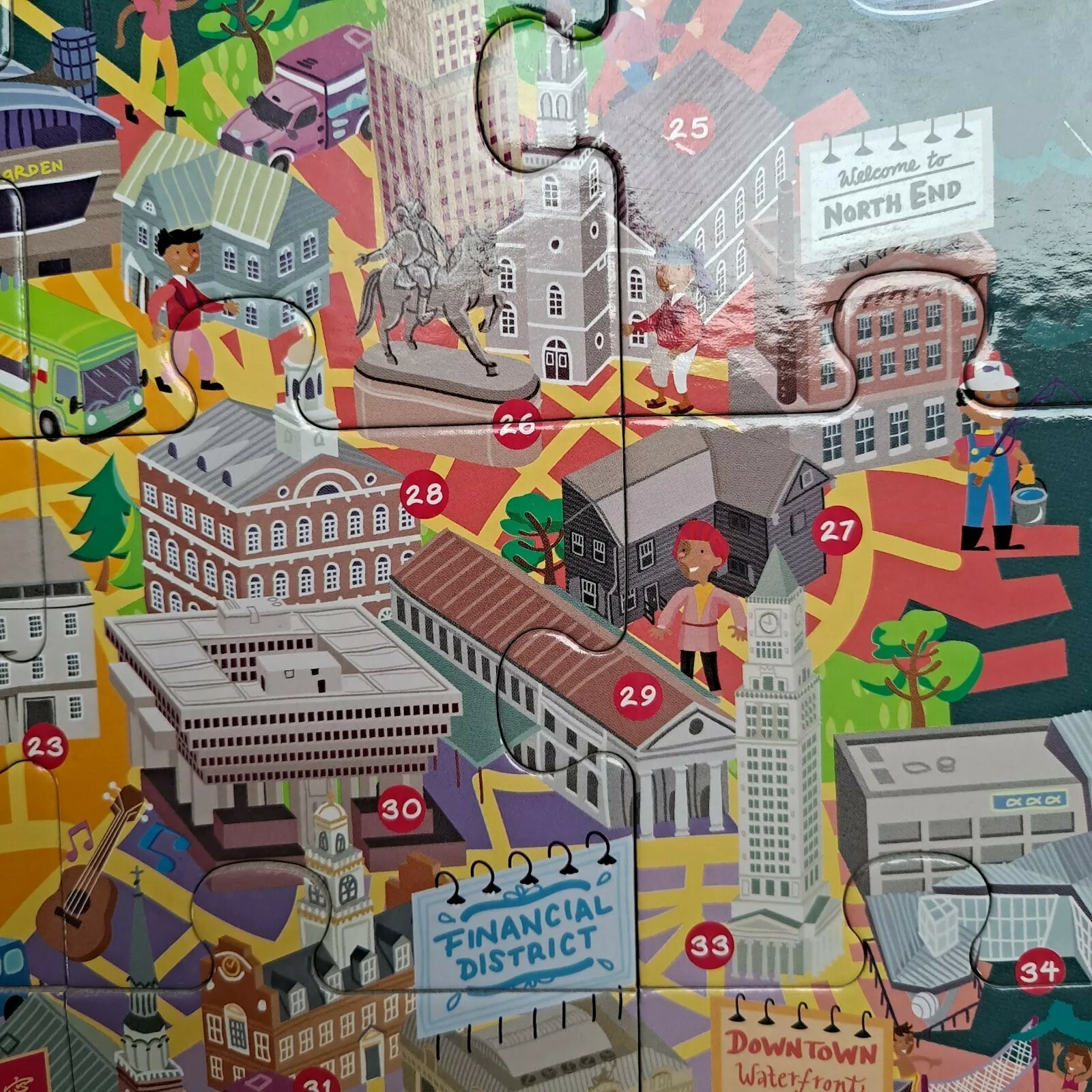 TS Shure Map Of Boston Puzzle 48 Pcs | eBay