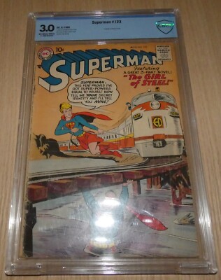 Superman #123 Supergirl prototype issue 1958 - CBCS 3.0 | eBay