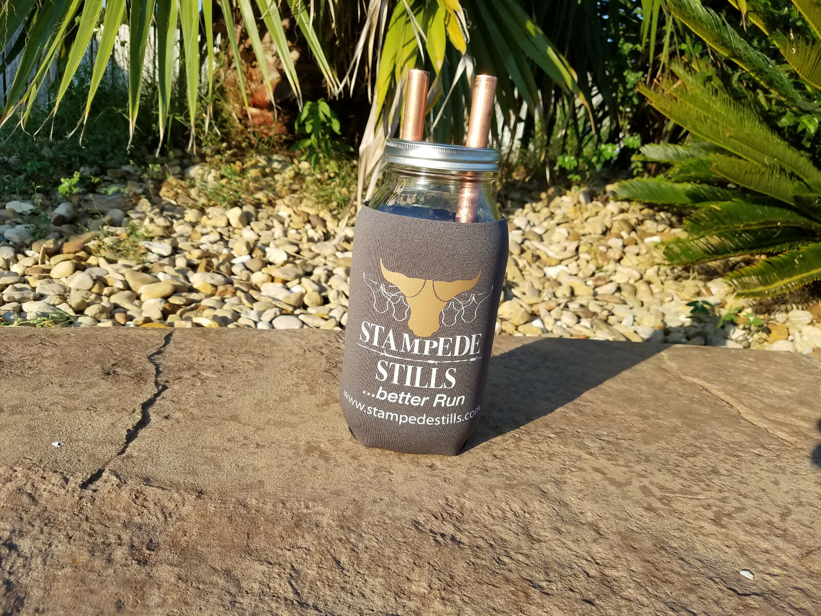 2x Stampede Stills® 24oz copper 1/2 gallon mason jar thumper kit ...