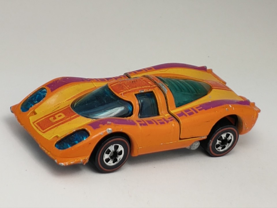 Vintage 1969 Hot Wheels Redline Porsche P 917 Car Orange Hong Kong | eBay