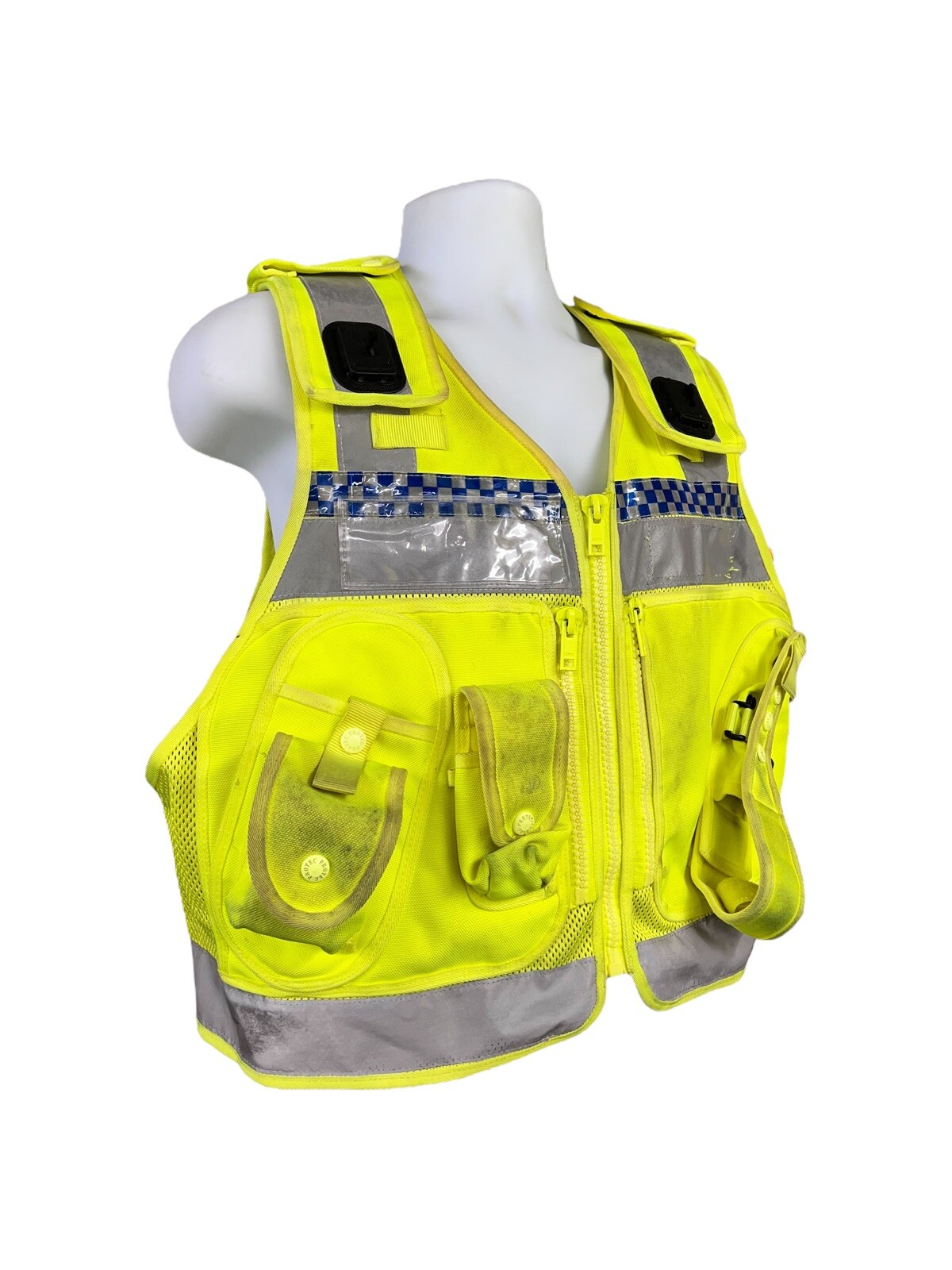 Ex Police ProTec Hi Vis Tactical Utility Vest Equipment Patrol Security ...
