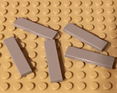 Lego 1x4 Light Bluish Gray Tile Smooth Tile Tiles X5 NEW | eBay
