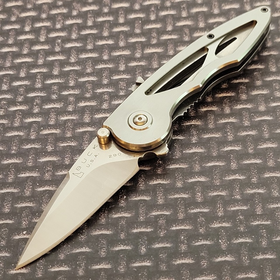 Buck 290 Rush A/O Tactical Liner Lock Folding Pocket Knife Made In USA ...