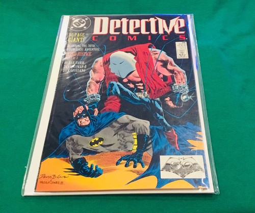 DETECTIVE COMICS # 598 - BATMAN - 80 PG GIANT-50TH ANNIVERSARY ISSUE ...