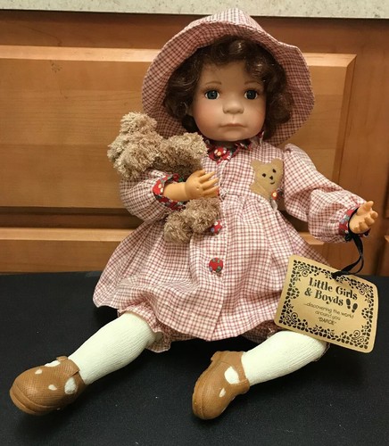 2002 Boyds Collection Ltd. Little Girls & Boyds “Darcie” w/ Bear Doll ...
