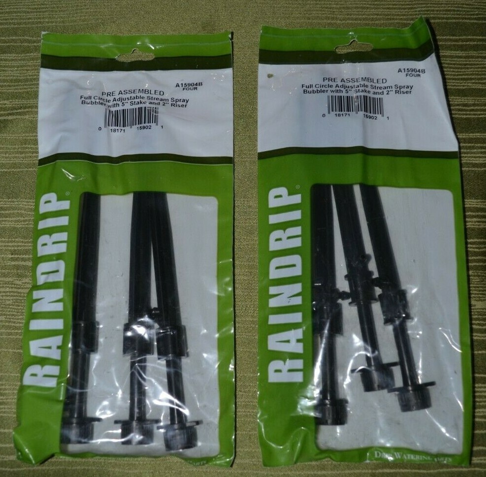 2 x 4 Pack Full Circle Adjustable Stream Spray Bubbler A15904B Drip ...