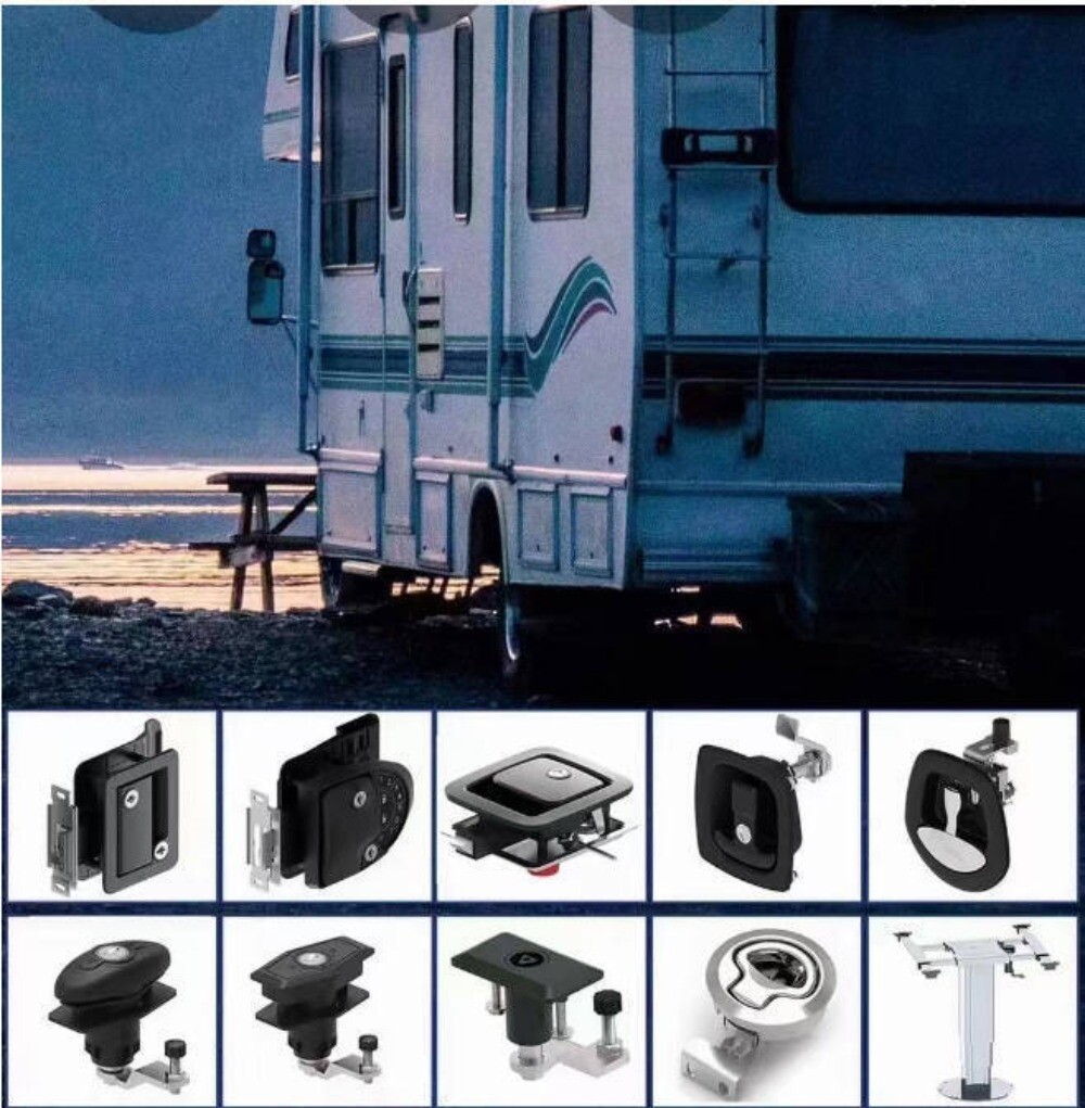 Black Whale Tail T Handle Lock Latch/Compression Lock Trailer Ute ...