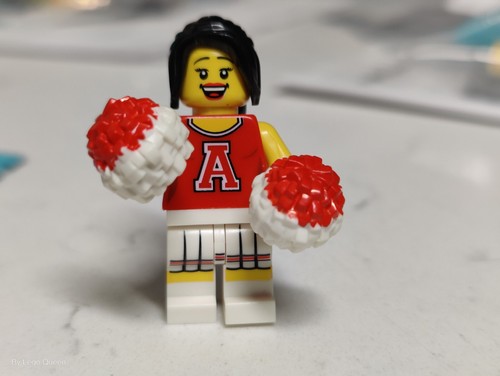 Lego Minifigure Series 8 Red Cheerleader with pom poms 8833 col08-13 | eBay