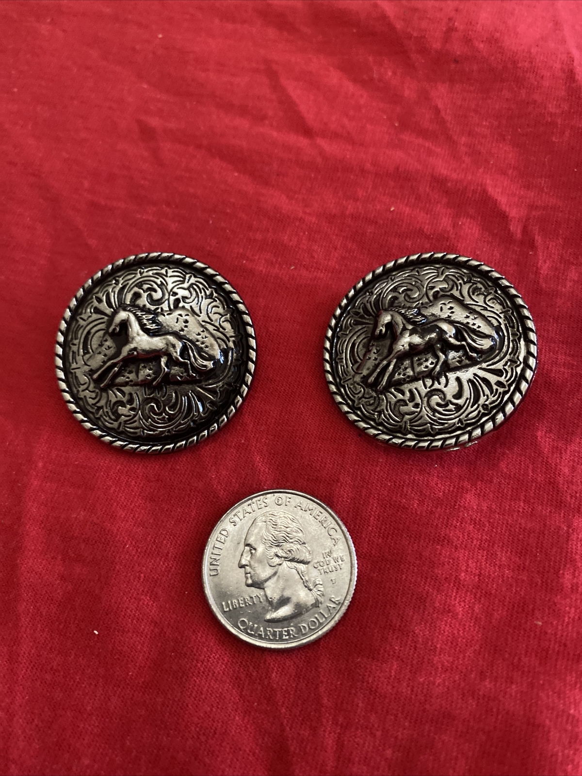 2 Count Gamefowl Mexican Rivet Conchos, Leathercraft Supplies, Leather ...