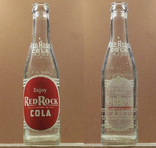 Red Rock Cola ACL 7 Ounce Old Vintage Soda Pop Bottle Shawano Wisconsin ...