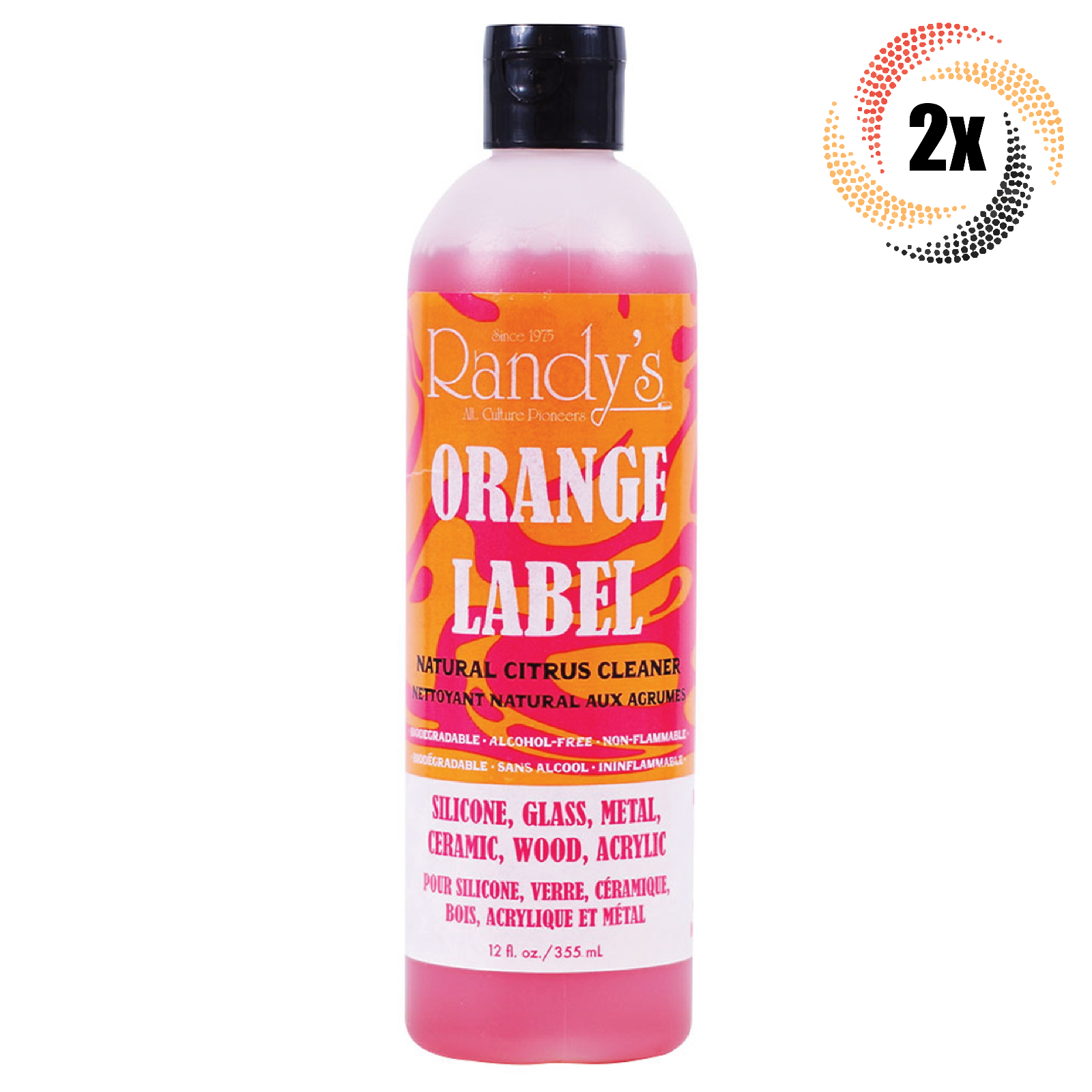 2x Bottles Randy's Orange Label Natural Citrus Cleaner 12oz | Fast ...