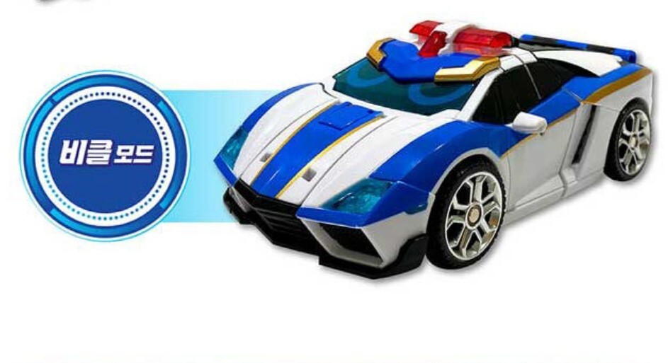 Metal Cardbot Blue Cop Transforming Robot Police Car Bluecop Korean ...