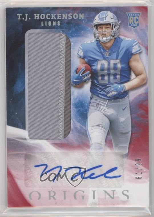 2019 Panini Origins - Rookie Jumbo Patch Autographs Red #121 T.J ...