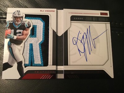 2018 panini playbook Dj Moore rookie patch auto 2/10 | eBay