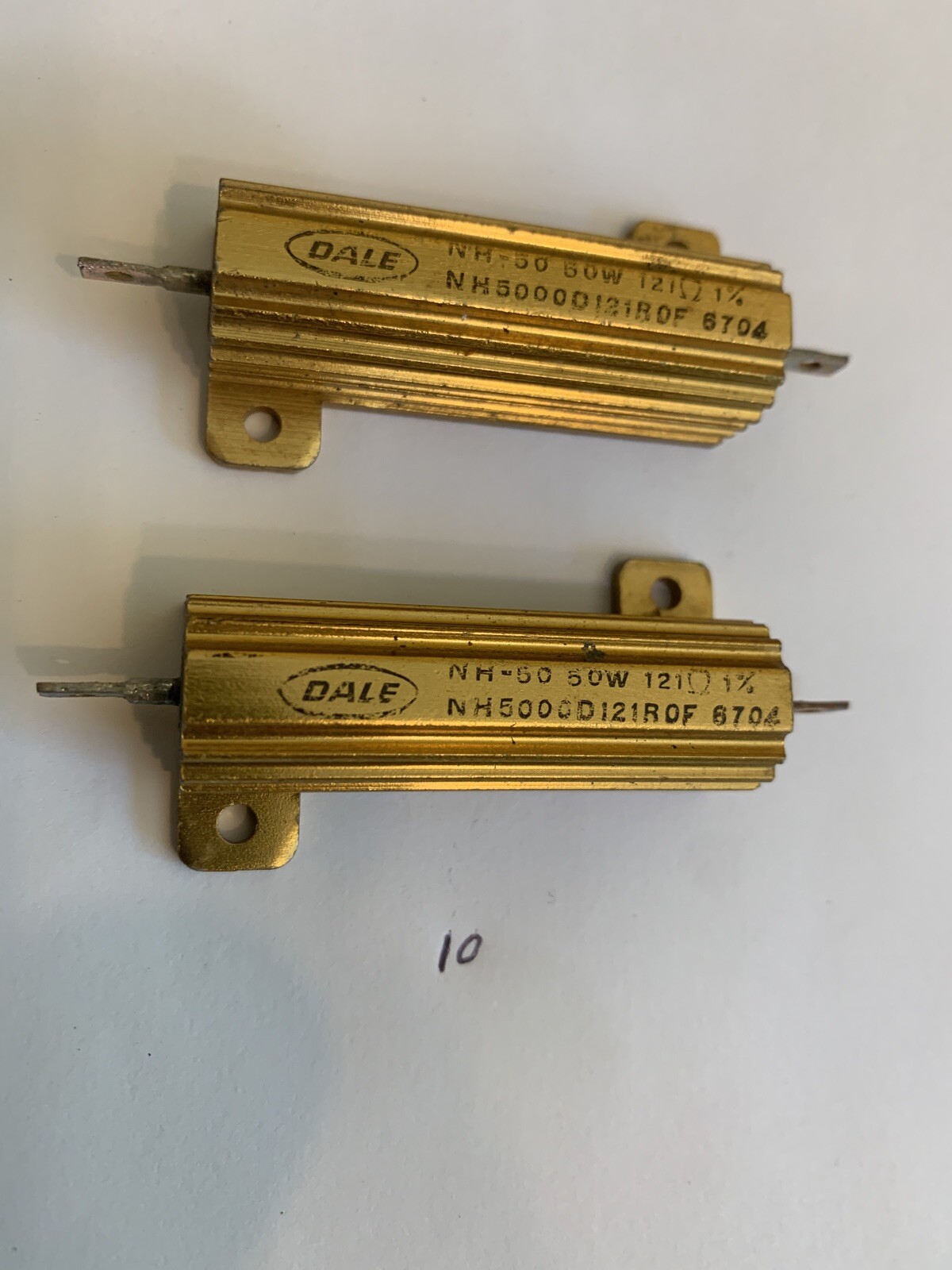 Dale+Nh-50+50w+10+Ohm+1+Resistor+11each for sale online | eBay