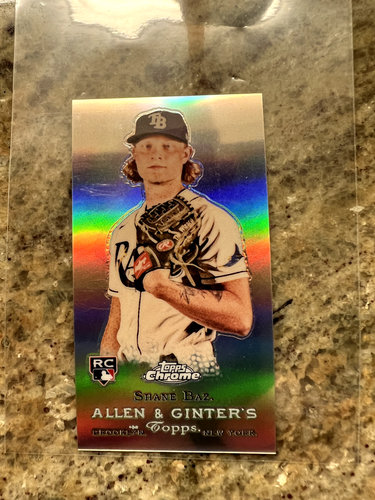 Shane Baz 2022 Topps Chrome Allen & Ginter ROOKIE VARIATION MINI SP # ...