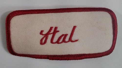 Hal Cloth Cursive Name Patch Vtg 1960s Uniform Shirt RARE VHTF Bronx NY ...