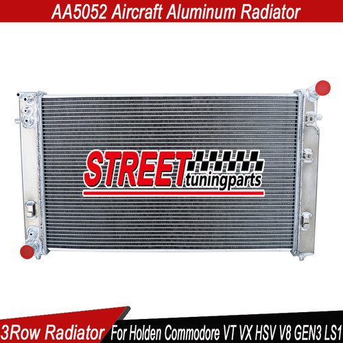 3 Rows Aluminum Radiator For Holden Commodore VT VX HSV V8 GEN3 LS1 5 ...
