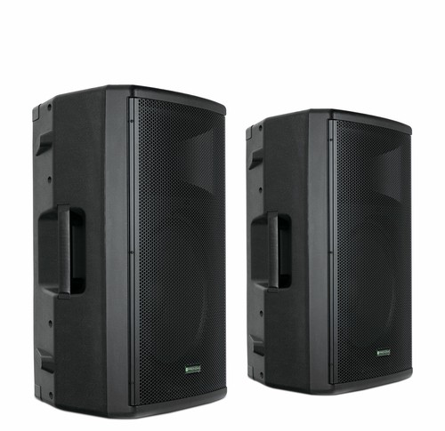 2x DJ PA 12" Set Altoparlanti Attivi Box Monitor Bluetooth Bi-Amping ...