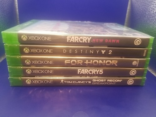 xbox one sealed lot Of 5 Farcry Bew Dawn Destiny 2 For Honor Farcry5 ...
