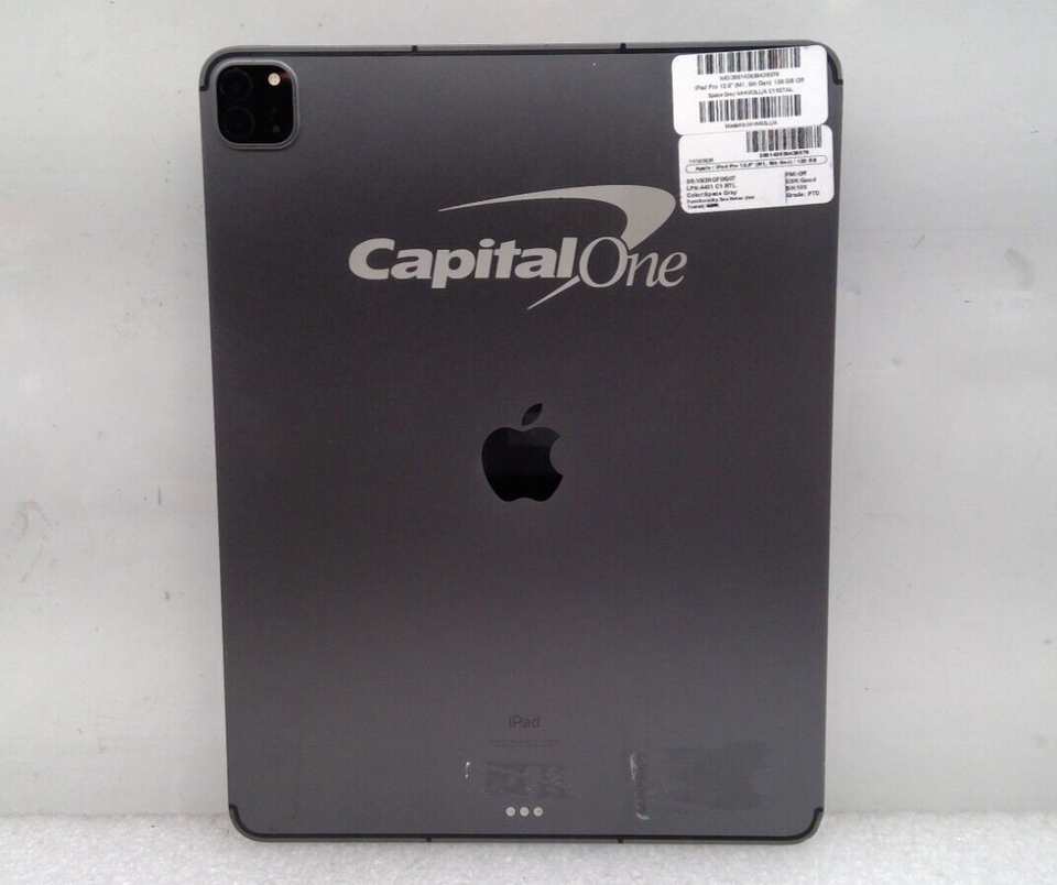 Apple iPad Pro 5th Gen A2379 MHNR3LL/A 12.9"128GB Wi-Fi Cellular-Space ...