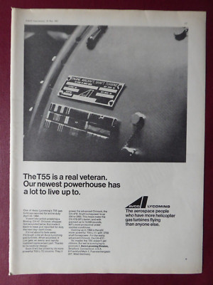 5/1967 PUB AVCO LYCOMING T55 GAS TURBINE BOEING CH-47C CHINOOK ORIGINAL ...