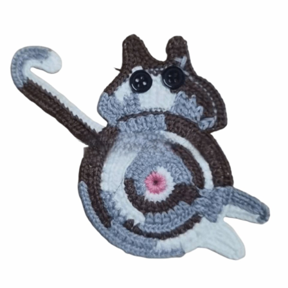 Cute Cat Butt Coasters Non-Slip Mug Coaster Crochet Drink Mat Home ...