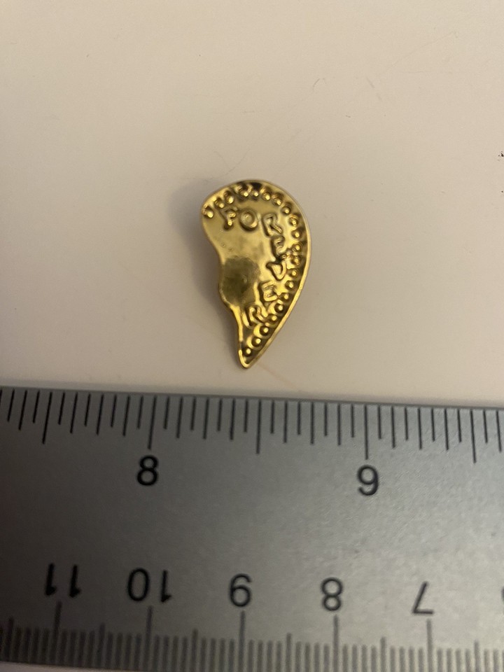 Half Split Heart Forever Lapel Pin P24 | eBay