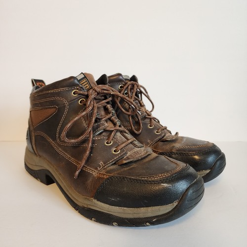 Ariat ATS Boots Men's 11 Brown Leather Terrain Hiking Work Casual Lace ...