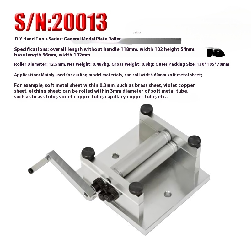 DIY Manual Plate Rolling Machine Soft Metal Sheet Soft Metal Tube Mini ...