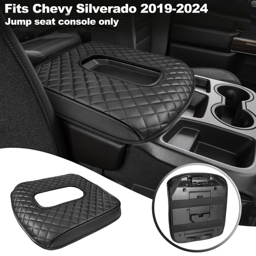 Fits 2019-2026 Chevy Silverado 1500 Bench Seat Console Armrest Cover ...