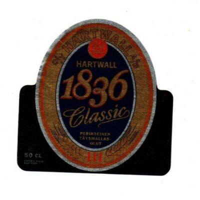 Finland - Beer Label - OY Hartwall AB - 1836 Classic | eBay UK