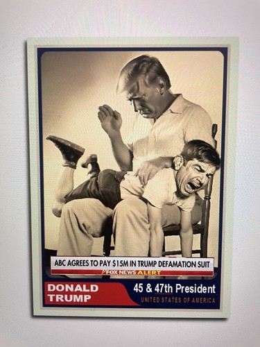 Donald Trump 2024 “Team Trump” Custom ACEO Card MAGA 50% Donated 2 Team ...