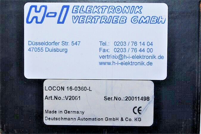 Deutschmann Automation LOCON 16-0360-L CAM CONTROLS ELECTRONIC | eBay