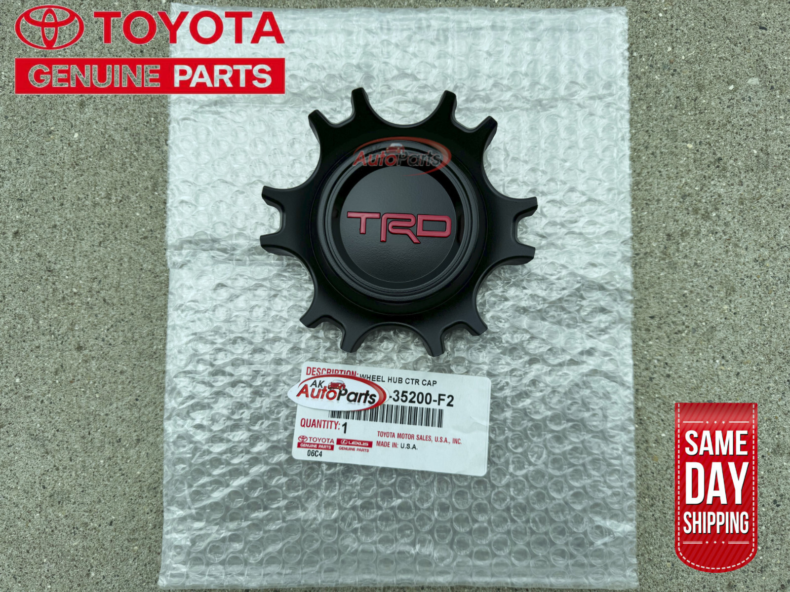 FITS: 19 - 23 TOYOTA TACOMA TRD PRO 16'' INCH WHEEL CENTER CAP OEM QTY ...