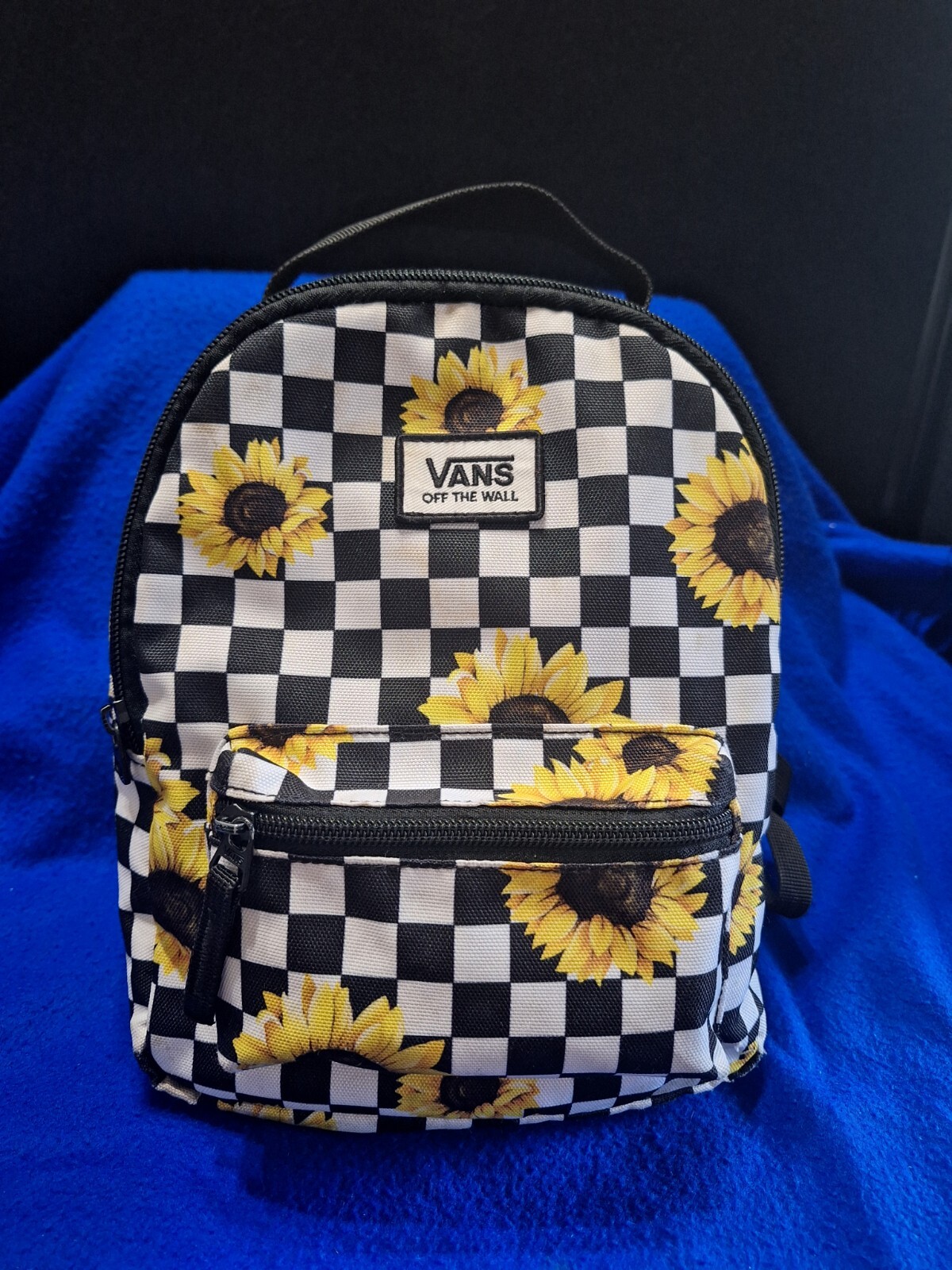 Vans Mini Backpack With Sunflower Design Black White … - Gem