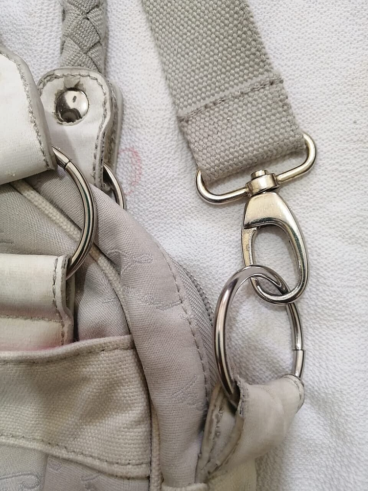Vintage Thomas Burberry by Burberry Women's White Canvas Bag Tote ...