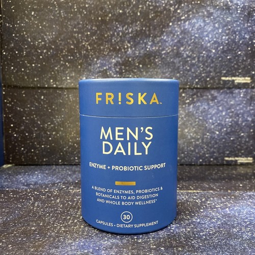 FRISKA Mens Daily Digestive Enzyme and Probiotics Supplement - 30 ...