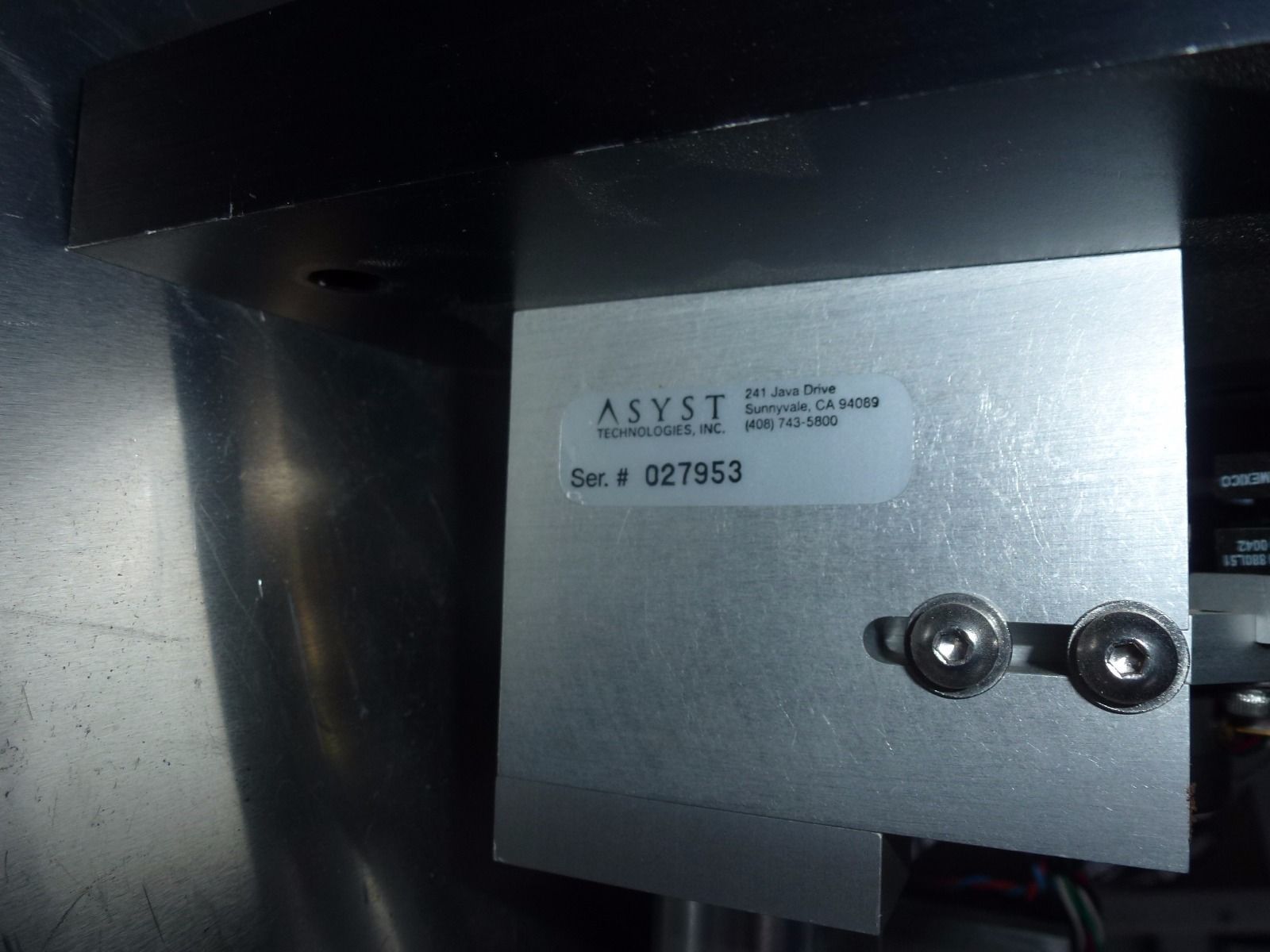 ASSYST- Hine Design ROBOT ARM - ASYST tech. | eBay