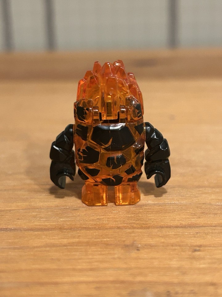 LEGO Power Miners Minifigure Rock Monster Firax Trans-Orange 8189, 8191 ...