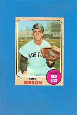 1968 Topps #297 Russ Gibson Red Sox Near Mint | eBay