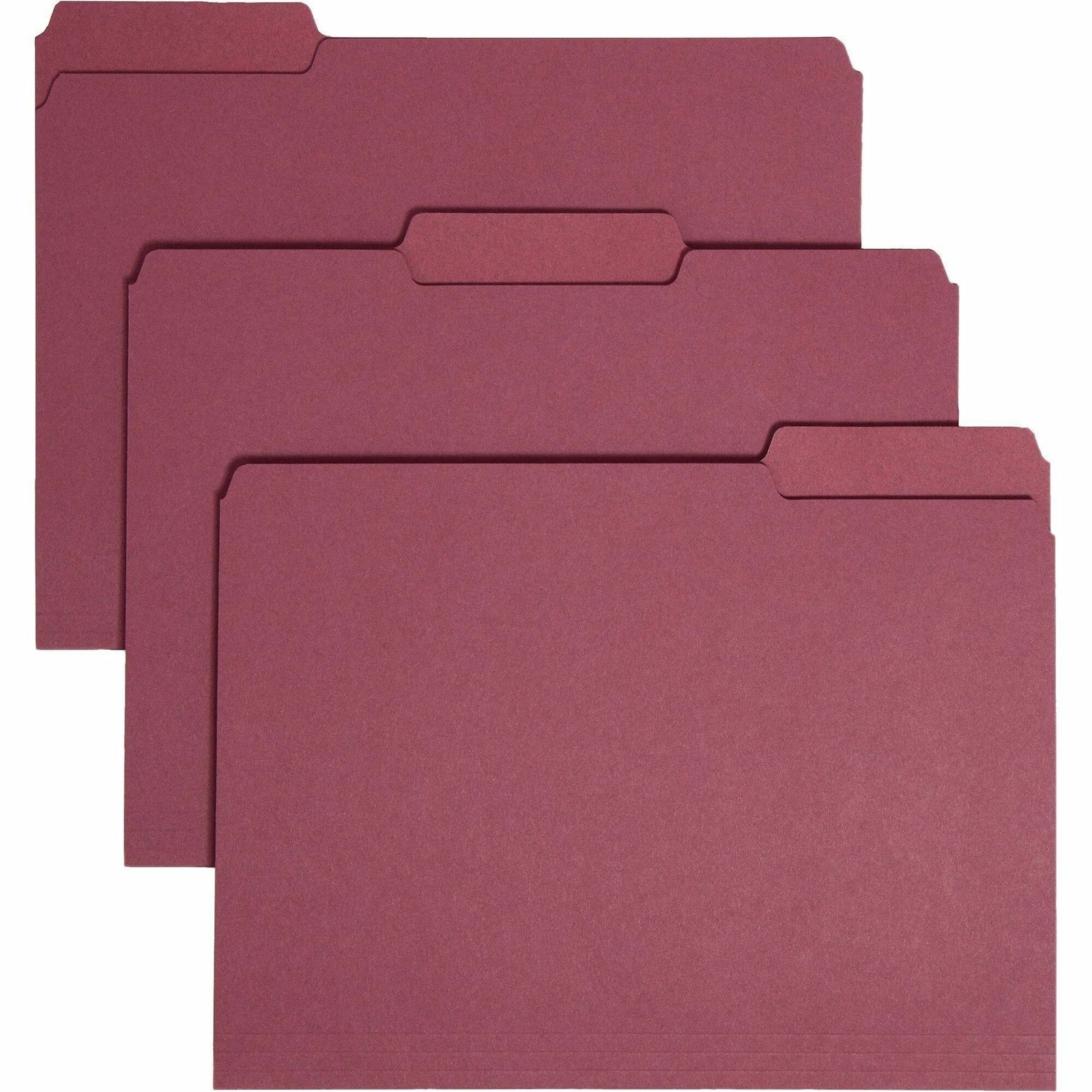 Smead 10275 Maroon Interior File Folders - Letter - 8.50" X 11" - 0.75 ...