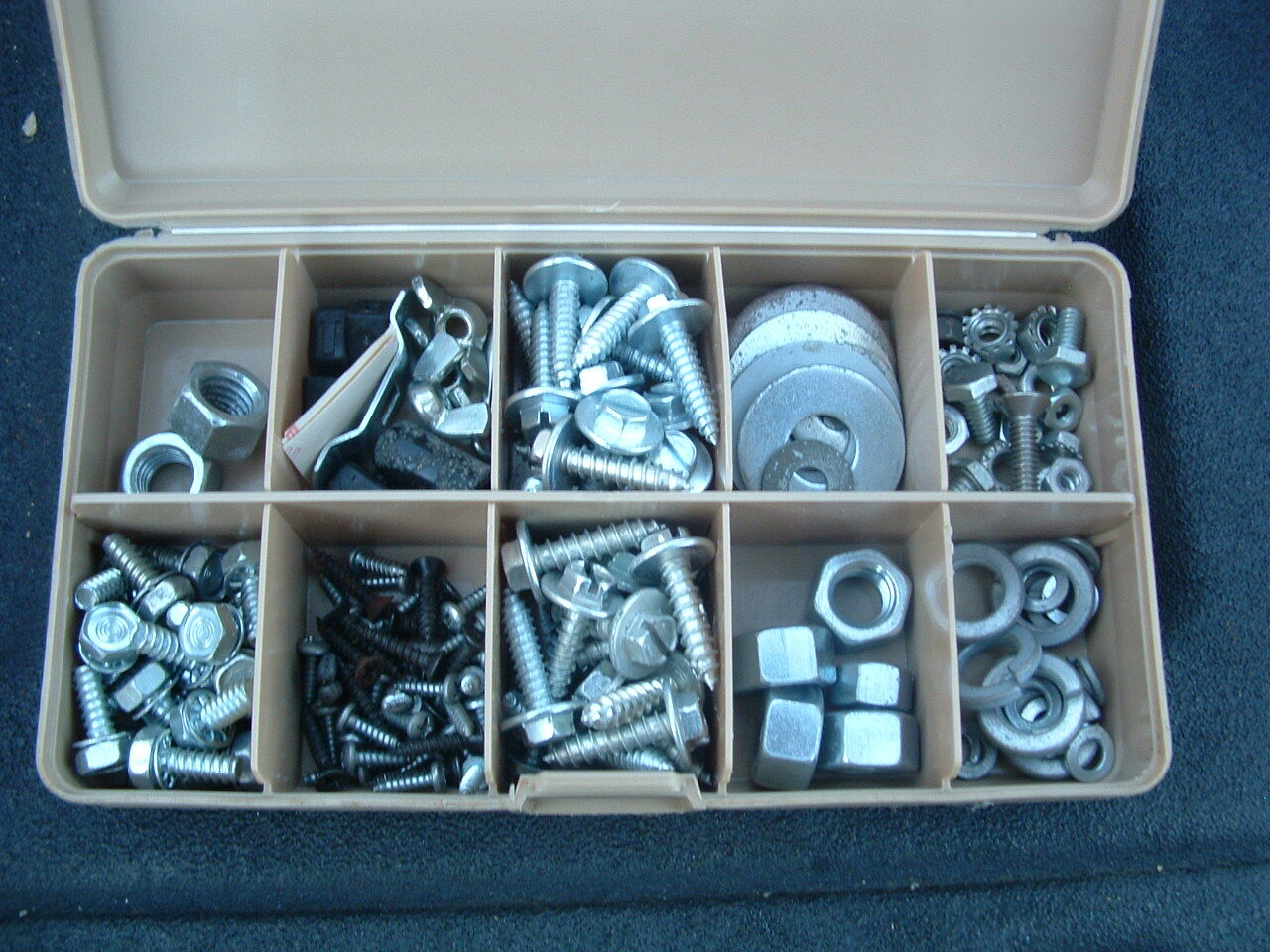3 SMALL PARTS OR NUTS BOLTS STORAGE CONTAINERS WITH FREE MISC.NEW ...