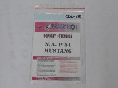 1/48 Tally Ho Decal Sheet Popisky Stencils Markings NA P-51 Mustang NEW ...