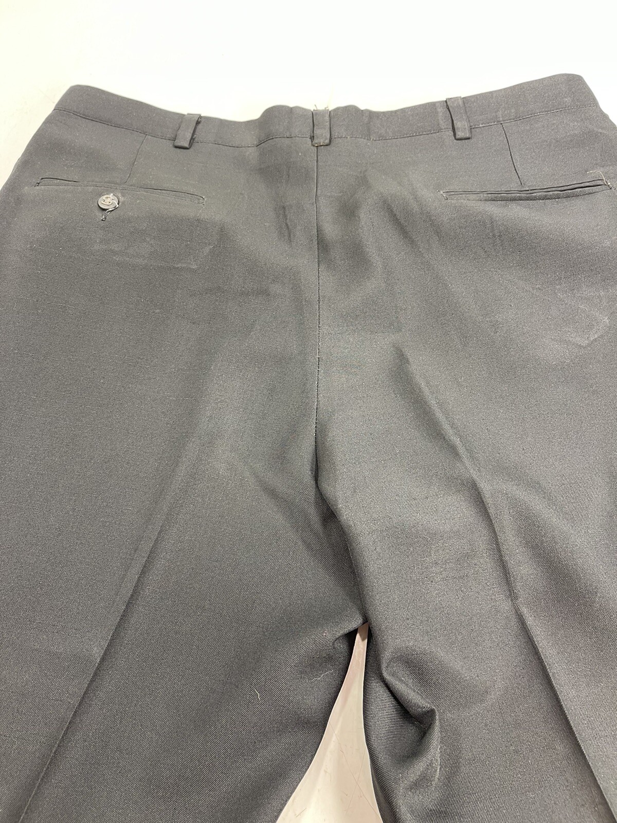 Vintage Sansabelt By Jaymar-Ruby Mens Black Dress Pants Slacks Trousers ...