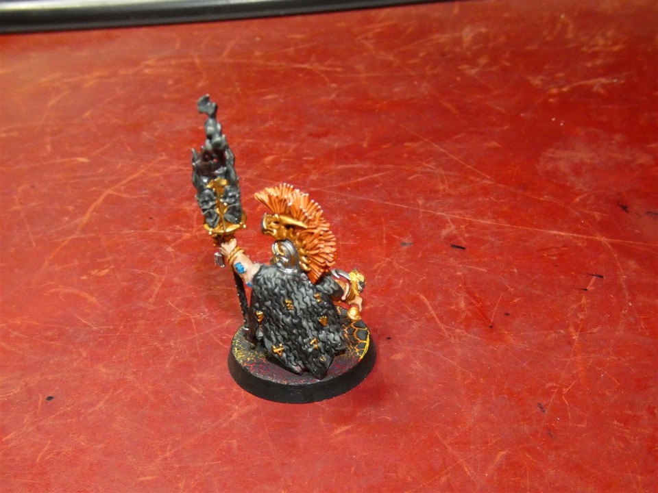 Warhammer: AOS: Dwarfs: Fyreslayers: painted Auric Runemaster | eBay