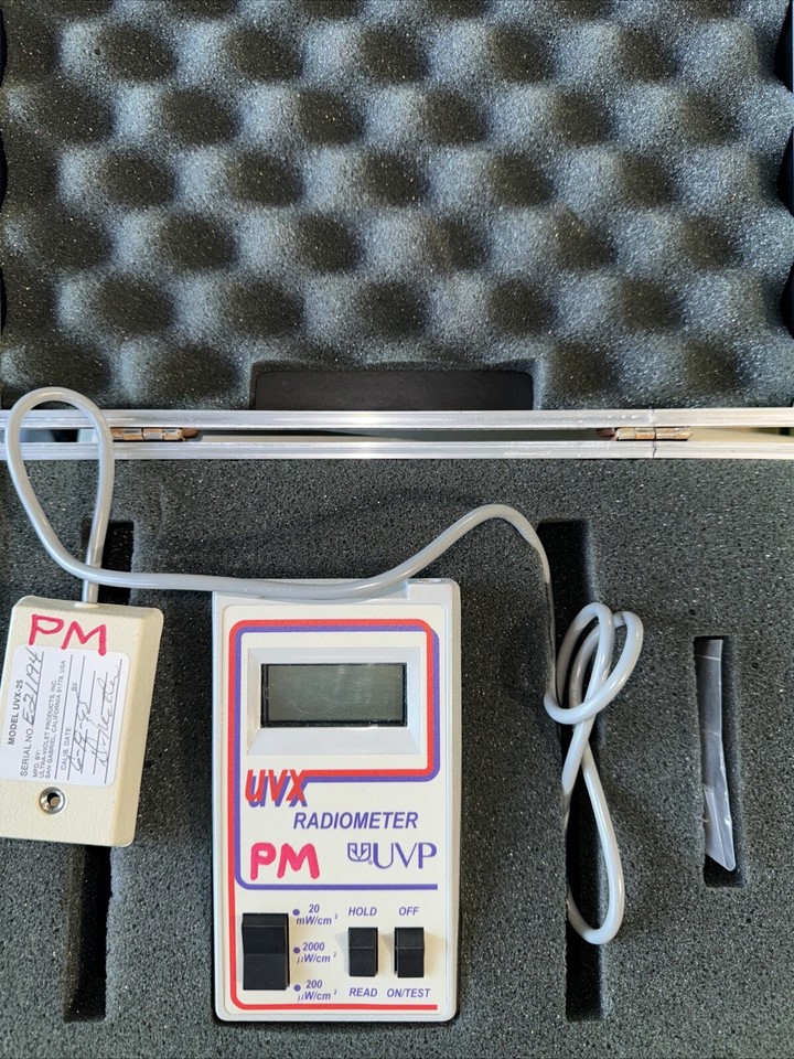 UVP Model UVX Portable Digital Radiometer W/ UVX-25 Wired Sensor ...
