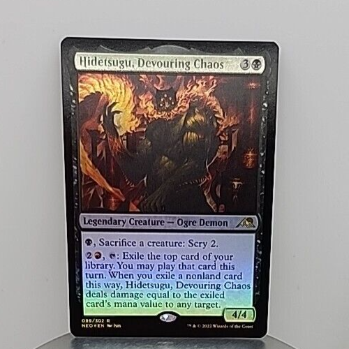 MTG Hidetsugu, Devouring Chaos Kamigawa: Neon Dynasty 099/302 Foil Rare ...