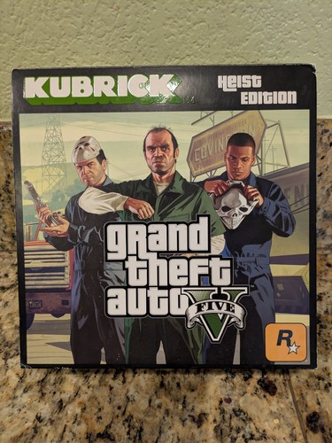 KUBRICK GRAND THEFT AUTO 5 V ROCKSTAR ACTION FIGURES BOX SET BRAND NEW ...